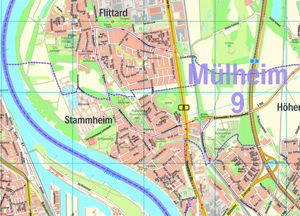 Stadtkarte Köln - Stadt Köln